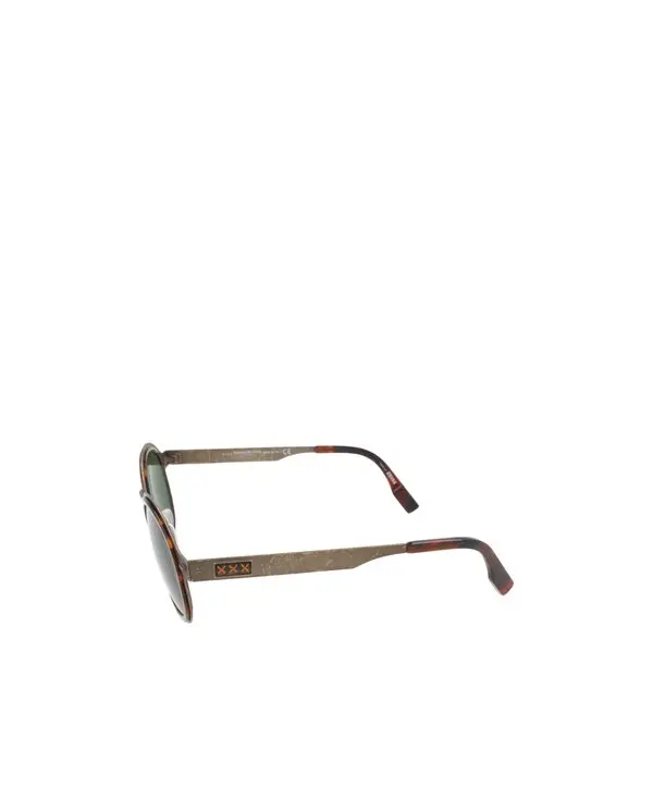 Zegna Full Frame Round Sunglasses - Green