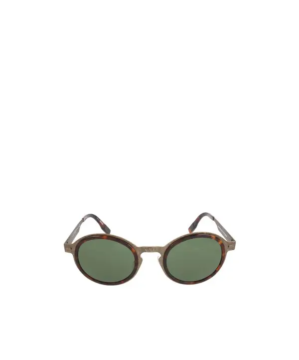 Zegna Round Frame Sunglasses - Green