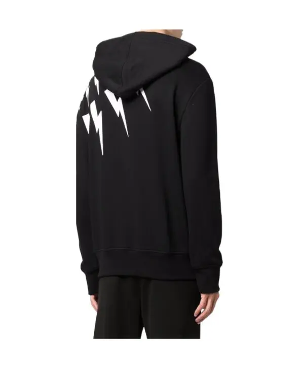 Neil Barrett Thunderbolt Pouch Pocket Hoodie