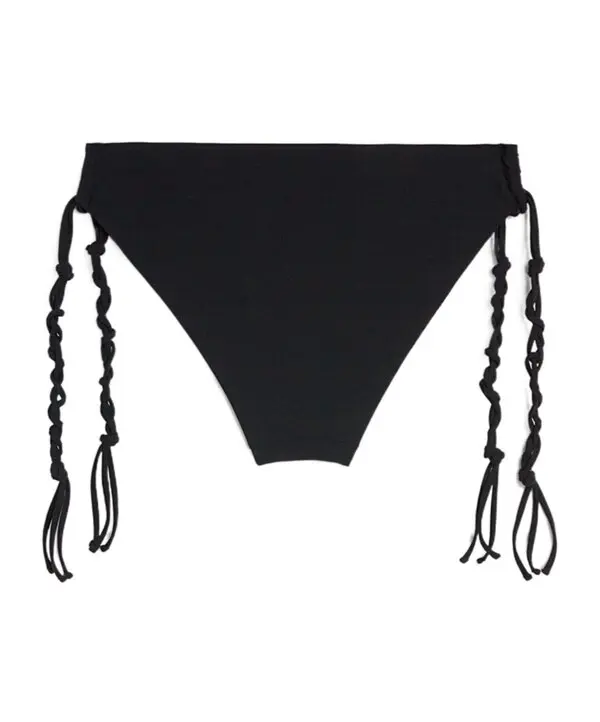 JIL SANDER Tangle Side Ties Bikini Briefs - Black