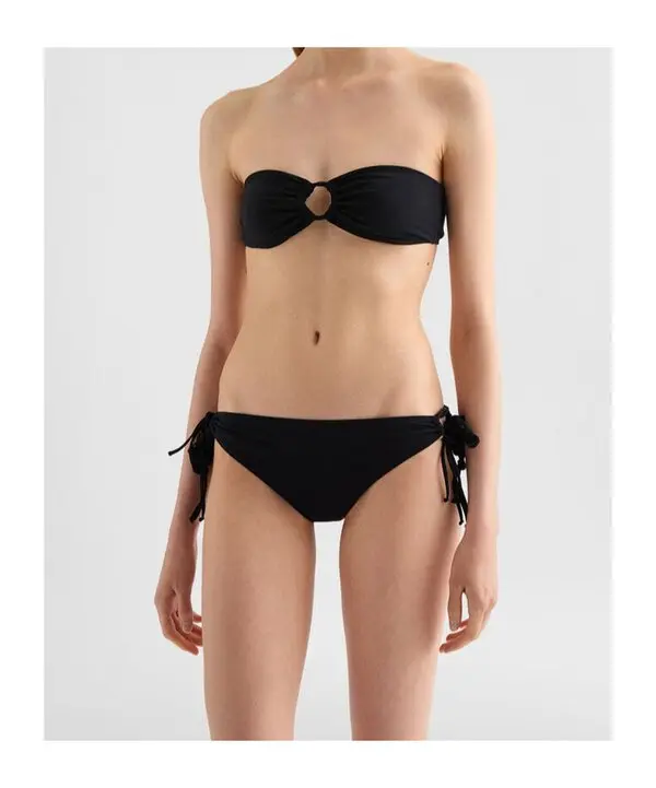 JIL SANDER Tangle Side Ties Bikini Briefs - Black