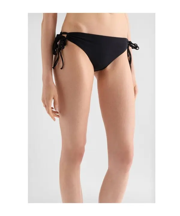 JIL SANDER Tangle Side Ties Bikini Briefs - Black