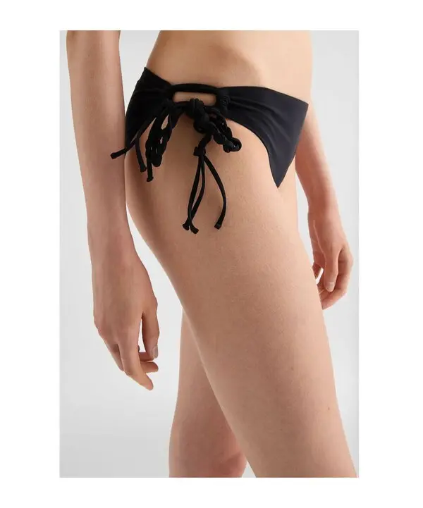 JIL SANDER Tangle Side Ties Bikini Briefs - Black