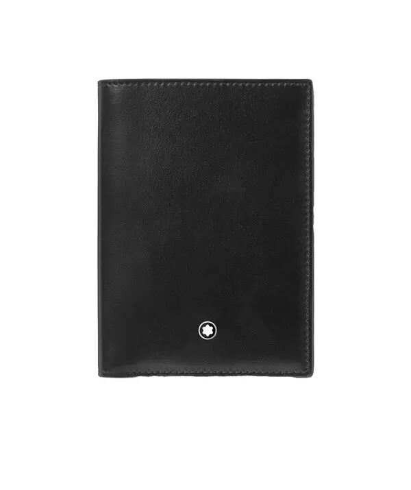 Montblanc Mini Logo Plaque 4cc Wallet - Black