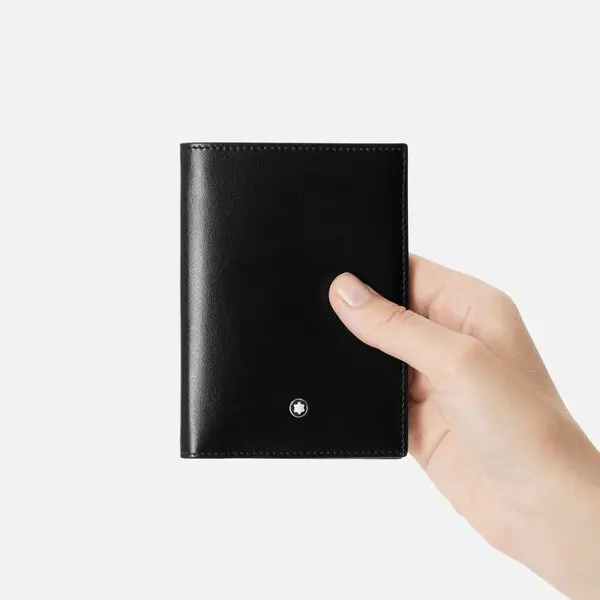 Montblanc Mini Logo Plaque 4cc Wallet - Black