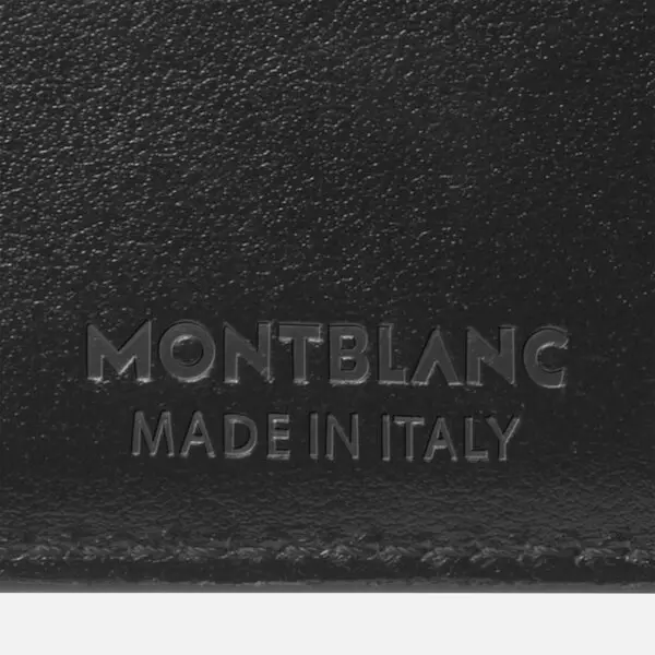 Montblanc Mini Logo Plaque 4cc Wallet - Black