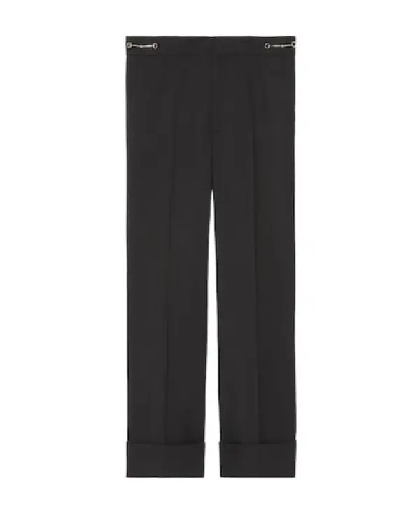 Gucci Slim Horsebit Detail Tailored Pants