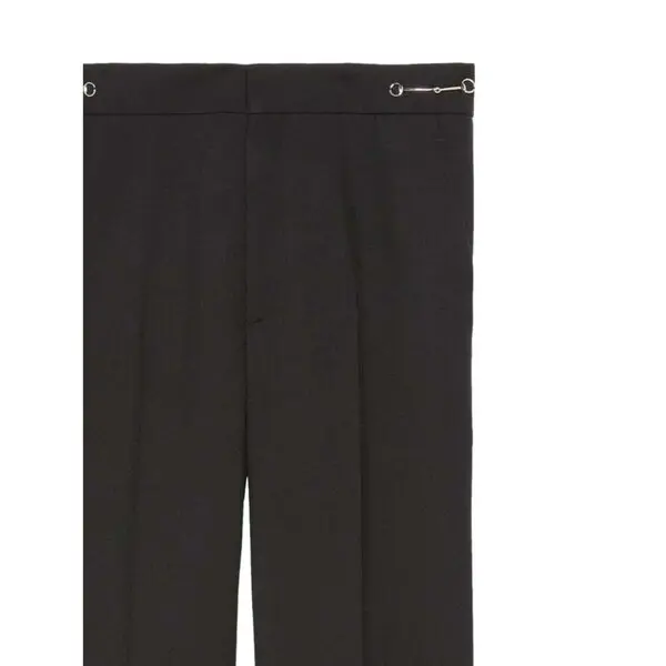 Gucci Slim Horsebit Detail Tailored Pants