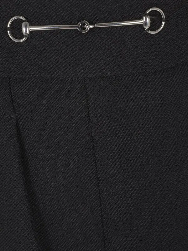 Gucci Slim Horsebit Detail Tailored Pants