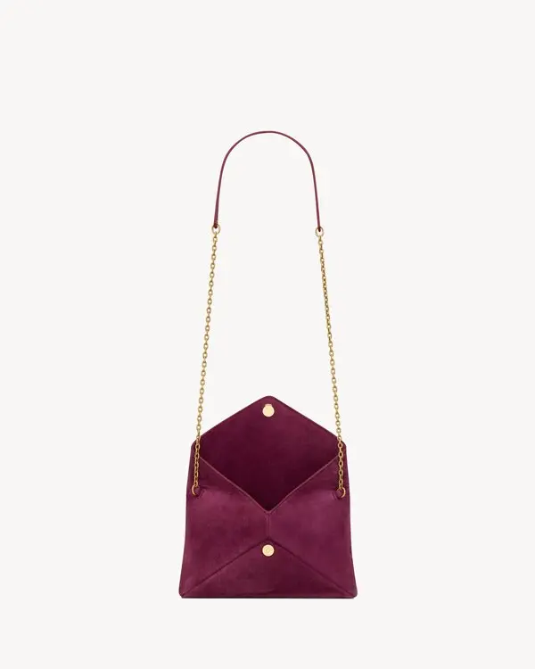 Saint Laurent Cassandre Small Chain Pouch - Deep Fuchsia