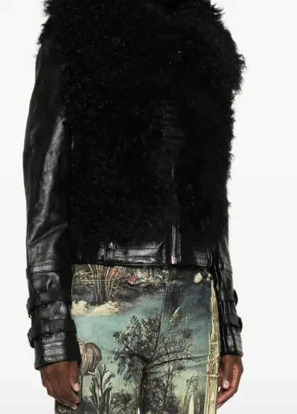 R13 Long Sleeve Fur Jacket
