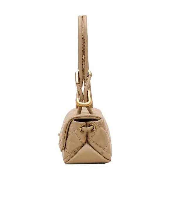 Marc Jacobs Quilted Mini Dual Shoulder Bag - Camel