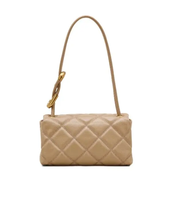 Marc Jacobs Quilted Mini Dual Shoulder Bag - Camel