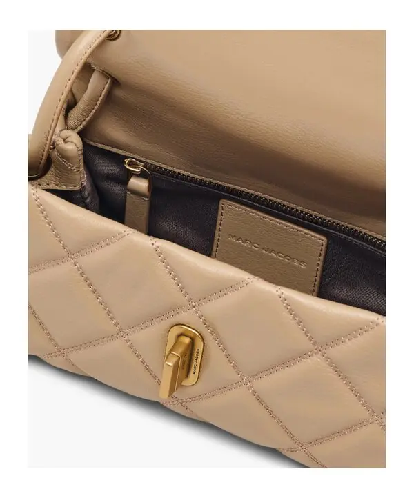 Marc Jacobs Quilted Mini Dual Shoulder Bag - Camel
