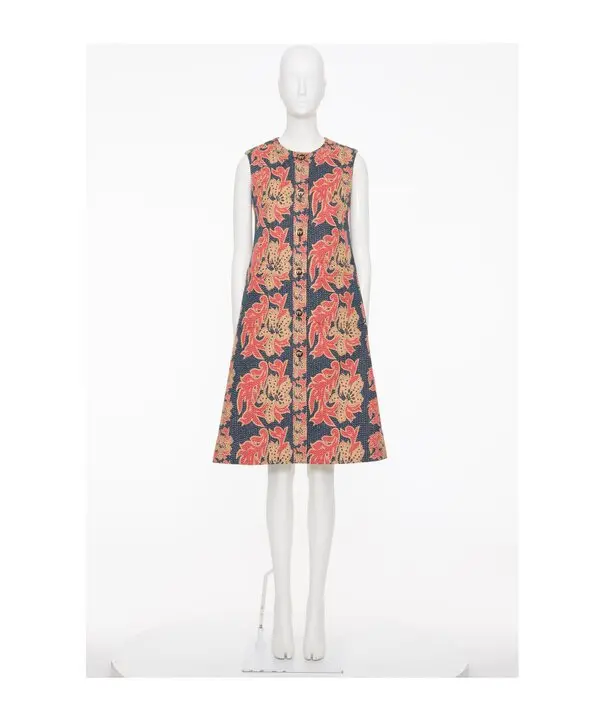 Valentino Garavani Sleeveless Crewneck Floral Dress - Multicolour