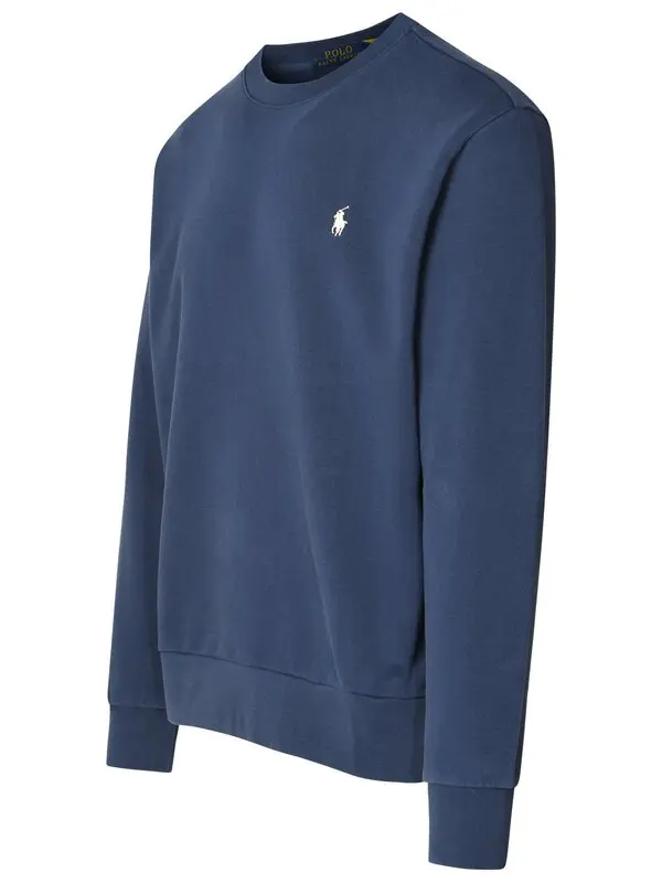 Polo Ralph Lauren Loopback Fleece Sweatshirt With Embroidered Pony - Blue