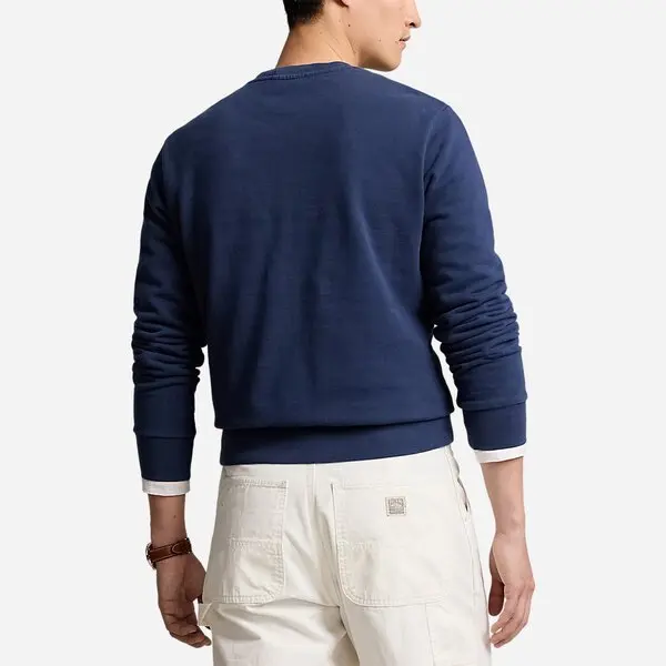 Polo Ralph Lauren Loopback Fleece Sweatshirt With Embroidered Pony - Blue