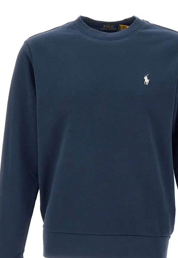 Polo Ralph Lauren Loopback Fleece Sweatshirt With Embroidered Pony - Blue