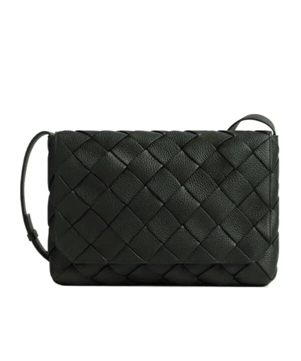 Bottega Veneta Diago Large Crossbody Bag - Dark Green