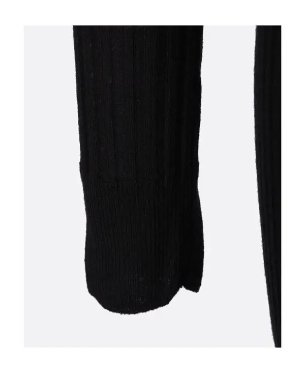 Givenchy Ribbed Wool Long Sleeve Dress
