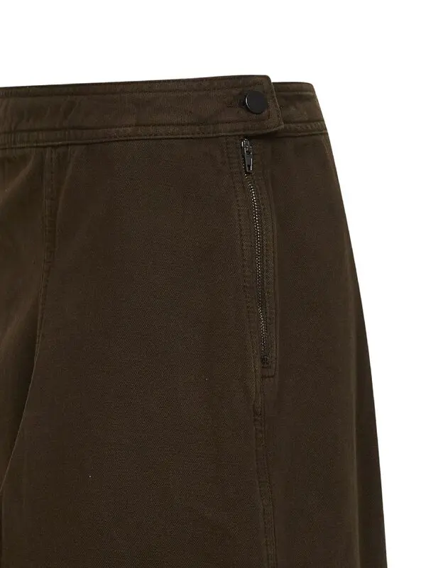 LEMAIRE Zip Detailed Asymmetric Skirt - Cocoa