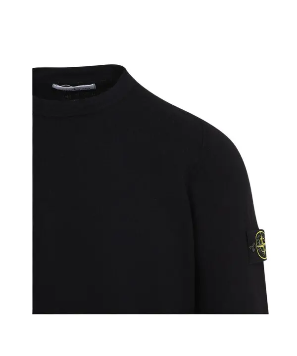 Stone Island Logo Patch Crewneck Sweatshirt