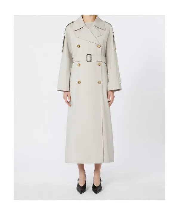 Max Mara Double-breasted Belted Coat - Raw