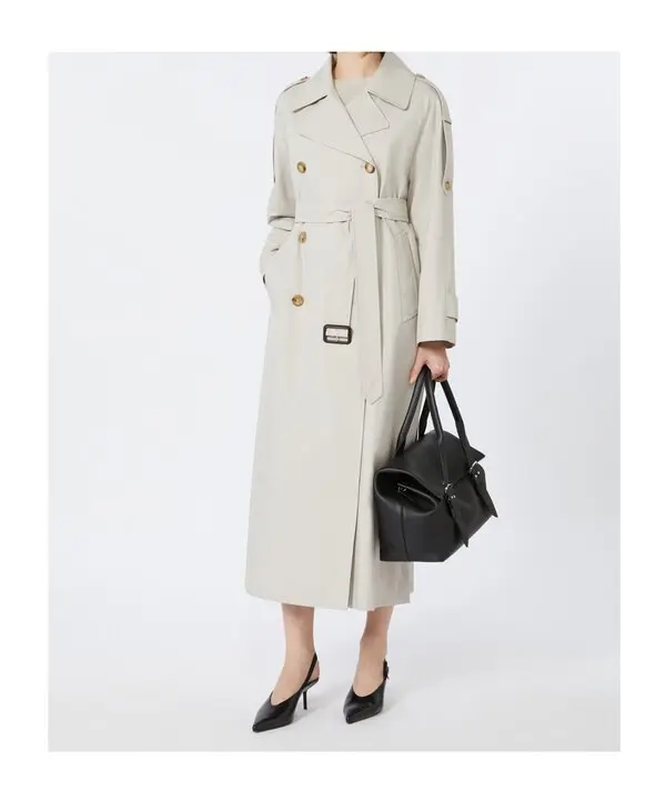 Max Mara Double-breasted Belted Coat - Raw