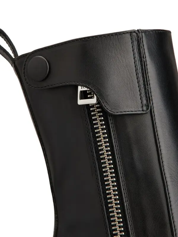 TOD'S Leather Zip-fastening Block-heel Boots