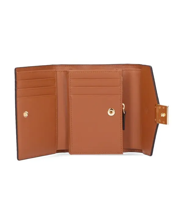 Mcm Visetos Monogram Printed Tri-fold Wallet