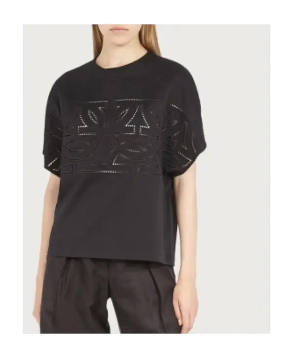 FERRAGAMO Gancini" Logo Embellished T-shirt