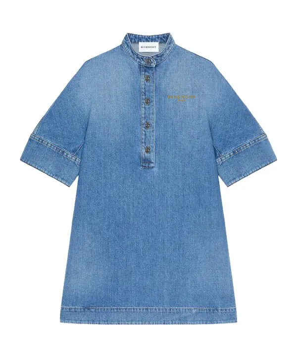 Givenchy Washed Denim Shirt Dress
