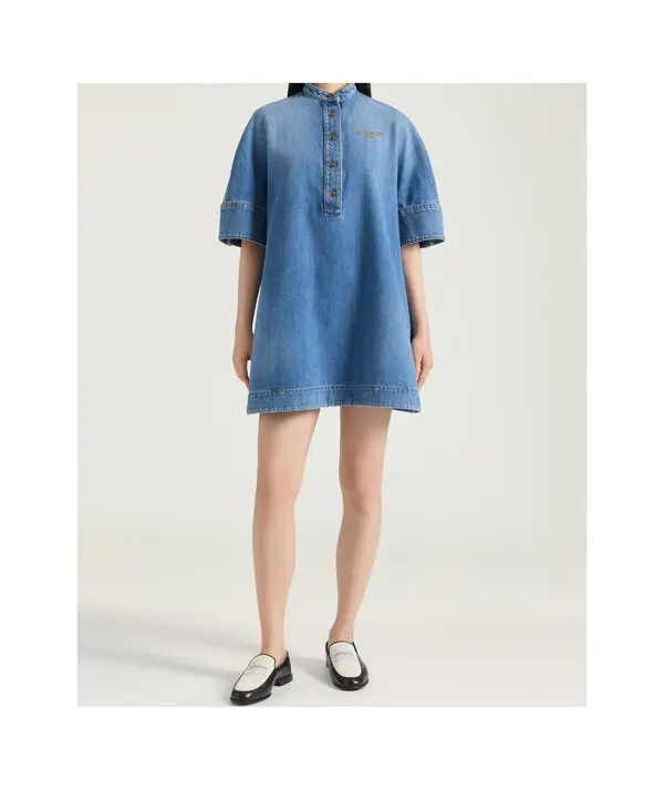 Givenchy Washed Denim Shirt Dress
