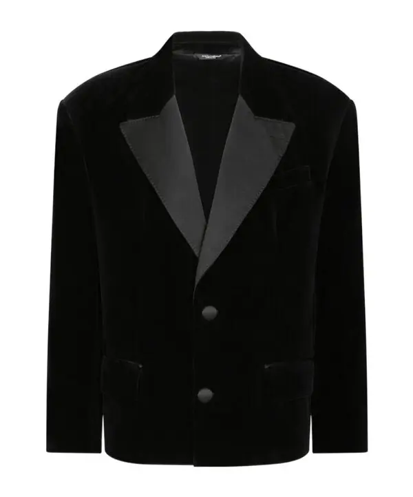 Dolce & Gabbana Dolce Gabbana Oversize Single-breasted Velvet Jacket