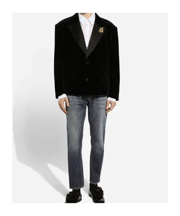 Dolce & Gabbana Dolce Gabbana Oversize Single-breasted Velvet Jacket
