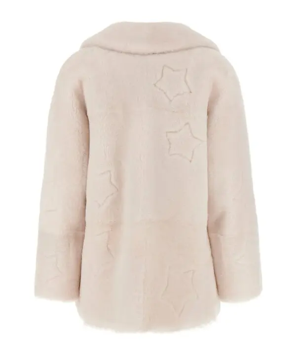 BLANCHA Star Pattern Fur Coat