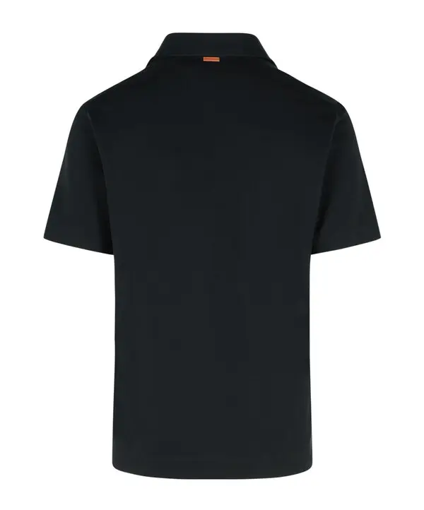 Zegna Short-sleeved Buttoned Polo Shirt
