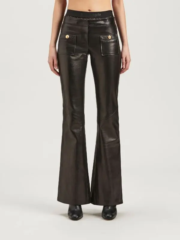 Palm Angels Flared Paneled Trousers