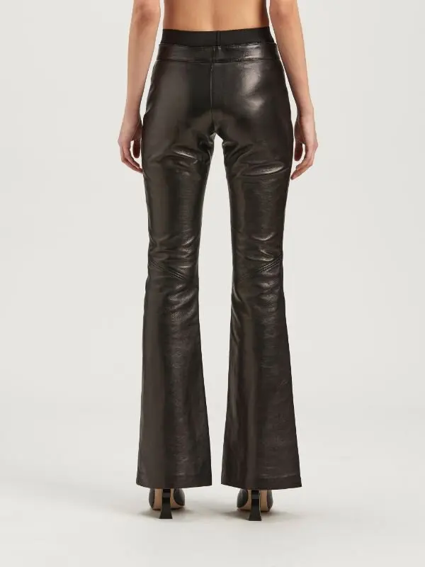 Palm Angels Flared Paneled Trousers