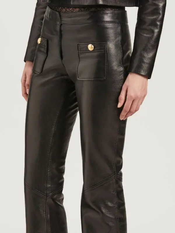 Palm Angels Flared Paneled Trousers