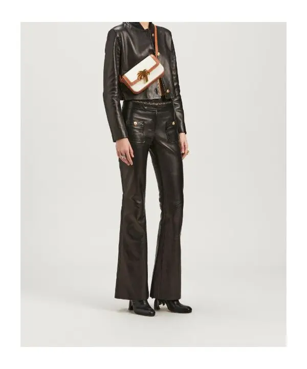 Palm Angels Flared Paneled Trousers