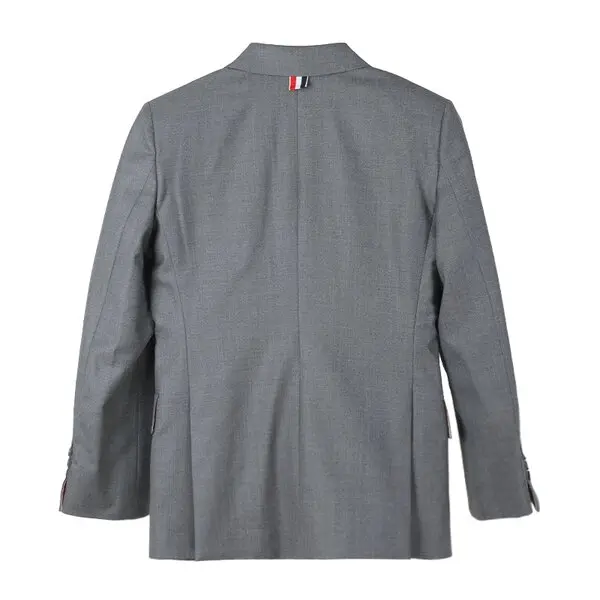 Thom Browne Single-breasted Twill Blazer - Medium Grey