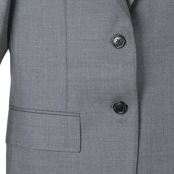 Thom Browne Single-breasted Twill Blazer - Medium Grey
