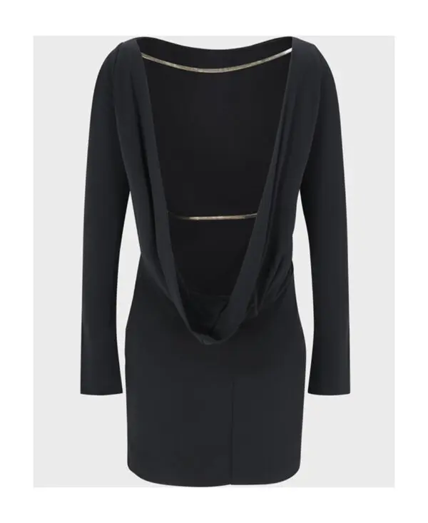 Dsquared2 Chain Embellished Open-back Mini Dress