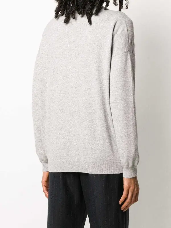 Brunello Cucinelli Sequin Embellished V-neck Jumper