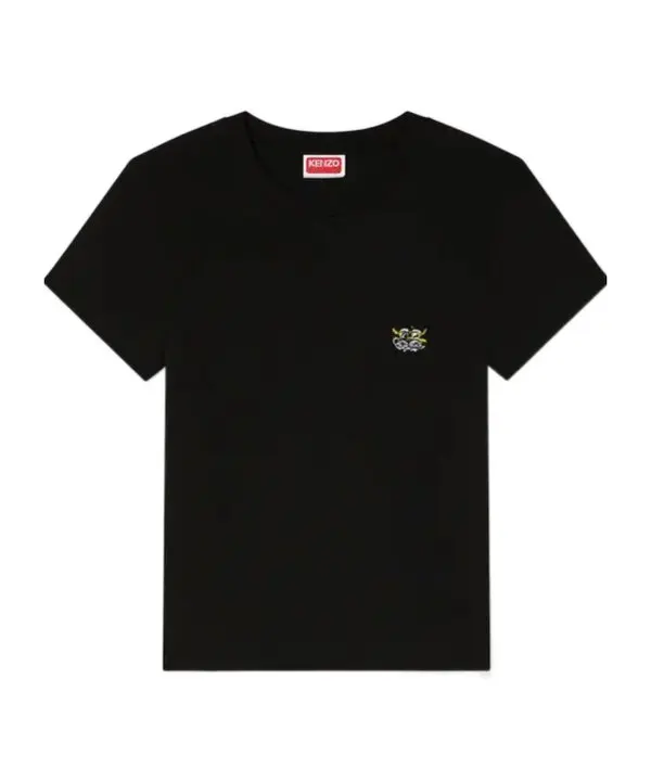 Kenzo Gots Wild Tiger Printed Crewneck T-shirt - Black