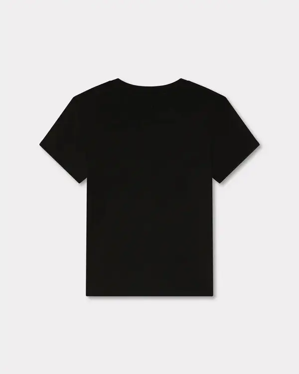 Kenzo Gots Wild Tiger Printed Crewneck T-shirt - Black