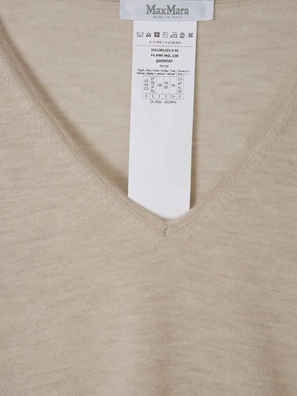 Max Mara Freccia V-neck Long-sleeved Jumper