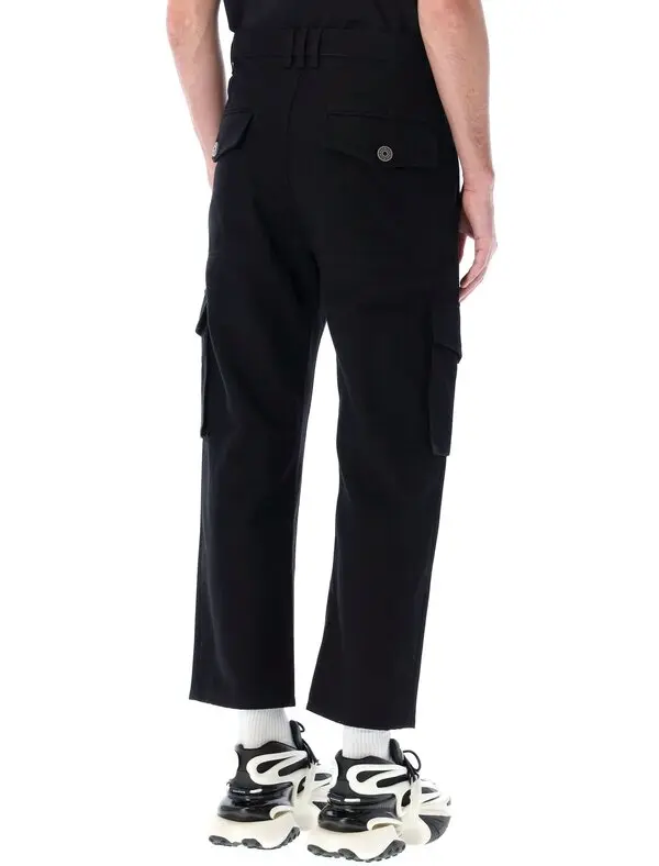 Balmain Mid Rise Tapered Cargo Trousers