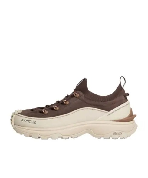 Moncler Trailgrip Lite 3 Nubuck Suede Trainers - Light Brown